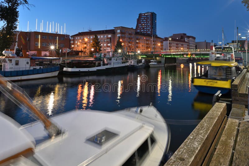 Port at night stock photo. Image of maritime, port, harbour - 23998
