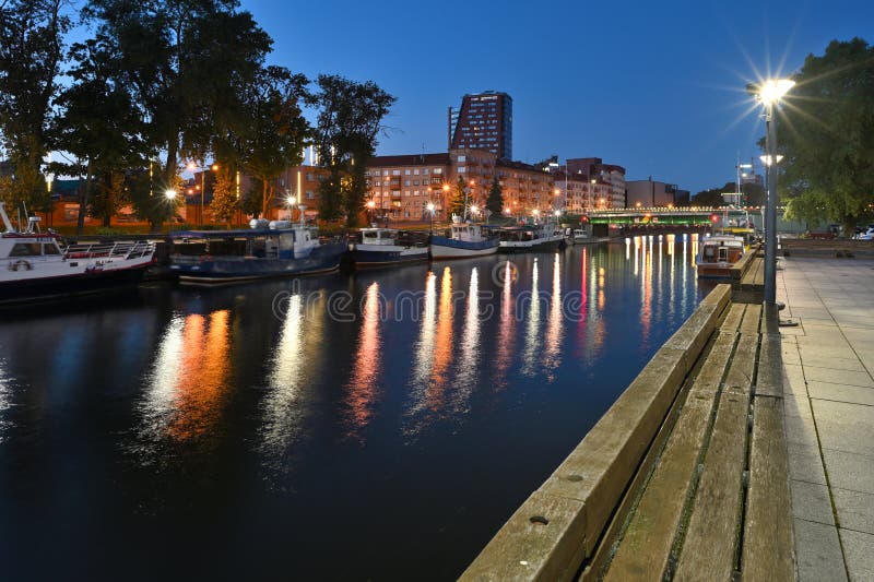 Port at night stock photo. Image of maritime, port, harbour - 23998
