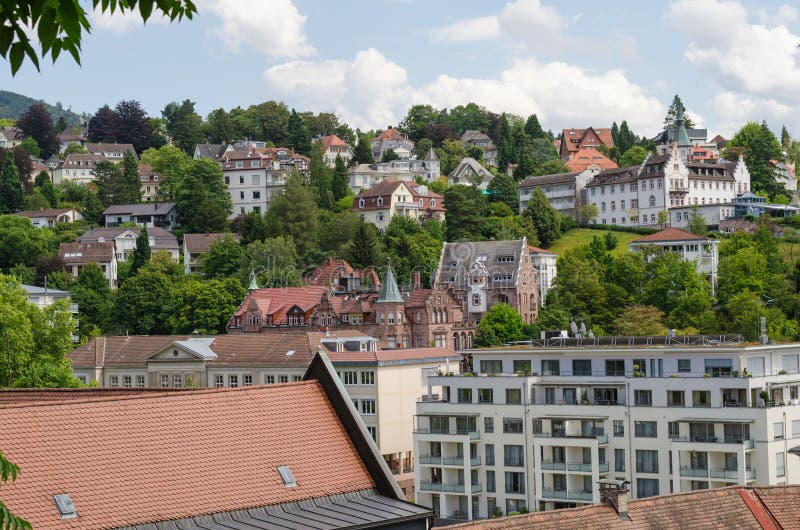 Old town of Baden-Baden stock image. Image of landmark - 57464977