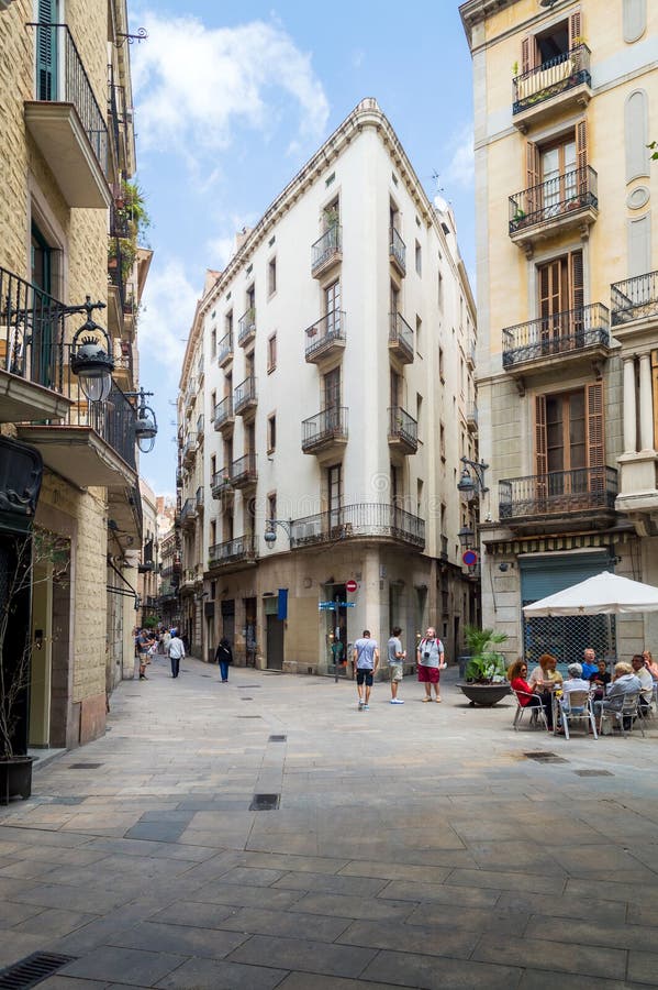 Old Town, Barcelona. editorial photography. Image of cityscape - 46506377