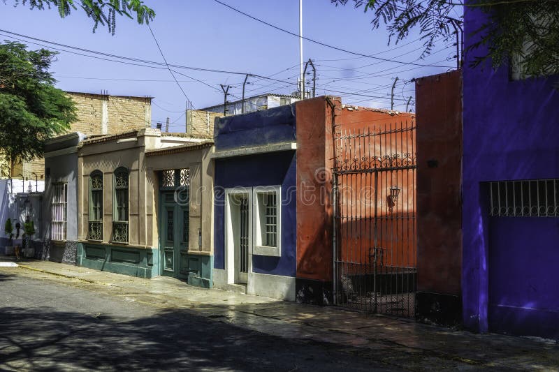 Old Town of Barranco District in Lima, Peru Stock Image - Image of ...