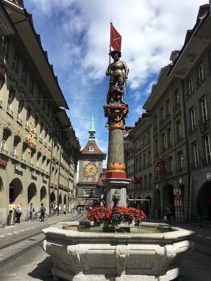 Old town, bern editorial stock image. Image of tower - 97193949