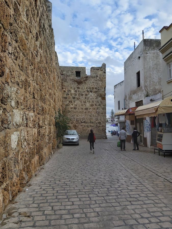 Old town of Bizerta editorial photography. Image of geology - 218100717