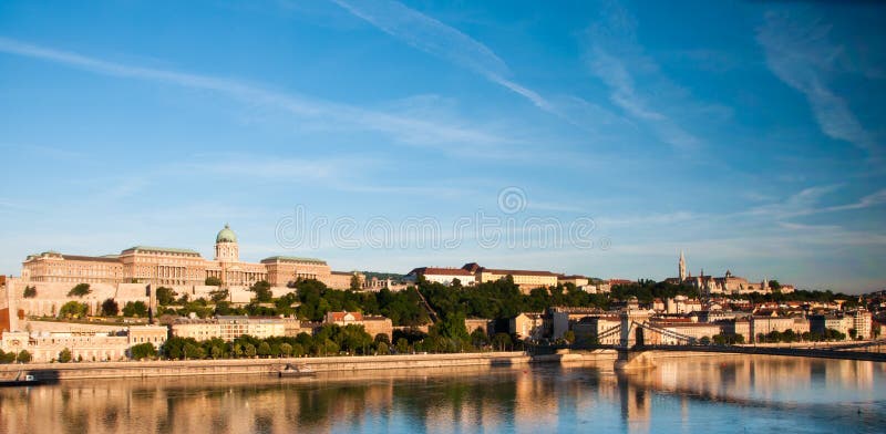 The Old Town of Buda, in Budapest, Hungary. Stock Image - Image of ...