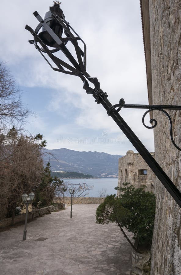 Old Town of Budva, Montenegro Stock Photo - Image of mountain ...