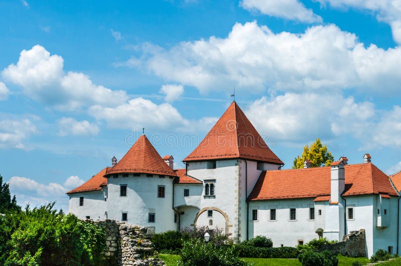 Old Town Castle in Varazdin Croatia Stock Image - Image of green ...