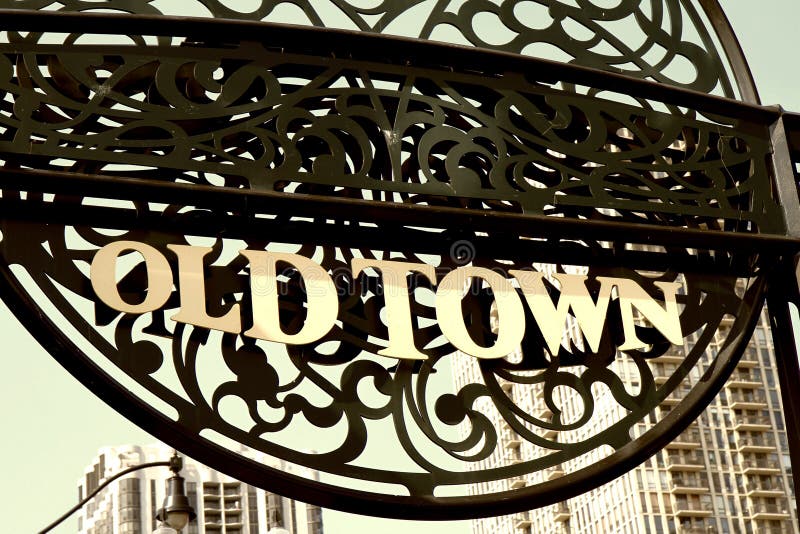 Old Town in Chicago stock photo. Image of vacations, town - 76229736