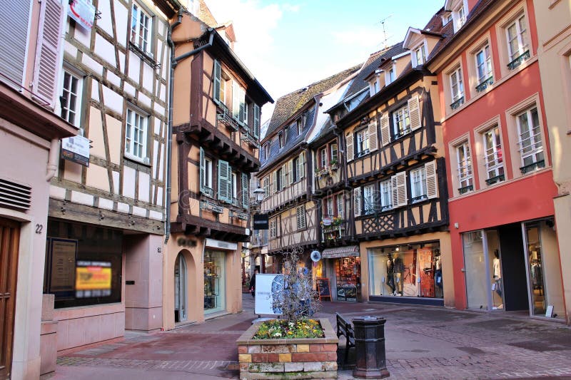 Old Town of Colmar in France Stock Image - Image of spring, travel ...