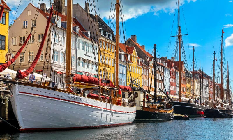 Old Town at Copenhagen, Denmark Editorial Stock Photo - Image of ...