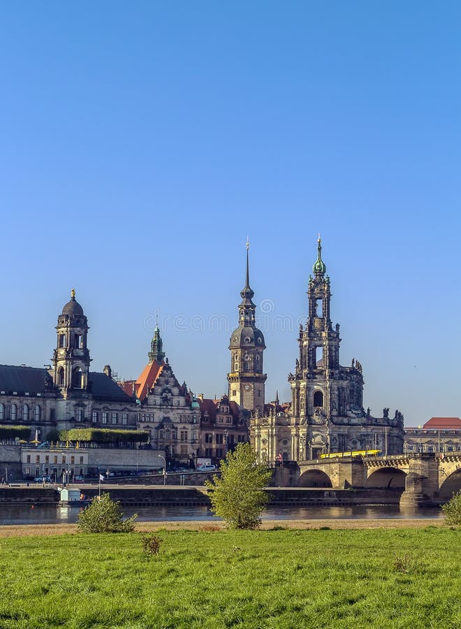 Old Town of Dresden,Saxony,Germany Stock Photo - Image of palace, river ...