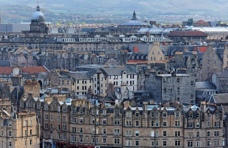 Old Town. Edinburgh. Scotland. UK Stock Image - Image of gray, historic ...