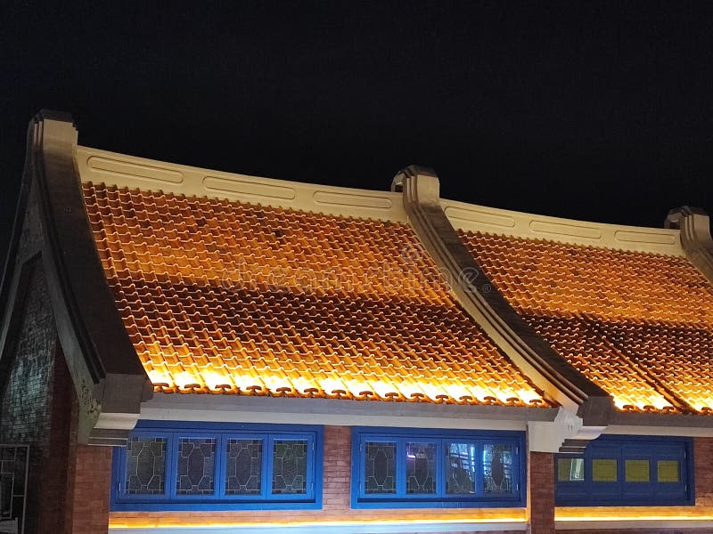 Old Town Exterior Building Facade Lighting Design Stock Photo - Image ...