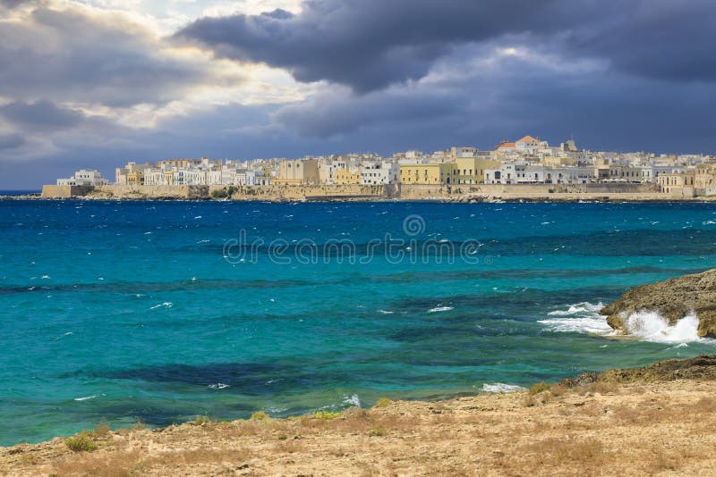 Old Town Gallipoli, Lecce, Apulia, Italy Stock Image - Image of seaside ...