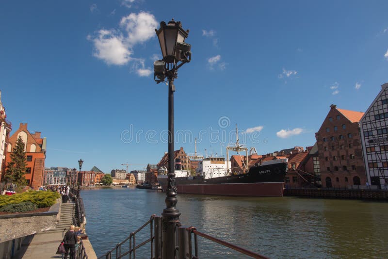 Old Town of Gdansk Danzig in Poland Editorial Stock Image - Image of ...