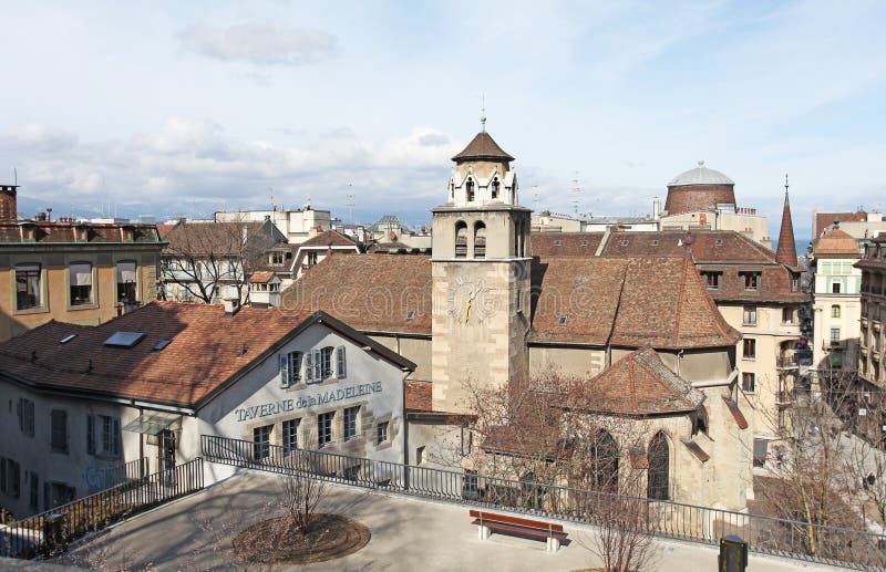 Old Town Geneva editorial stock photo. Image of travel - 53278113