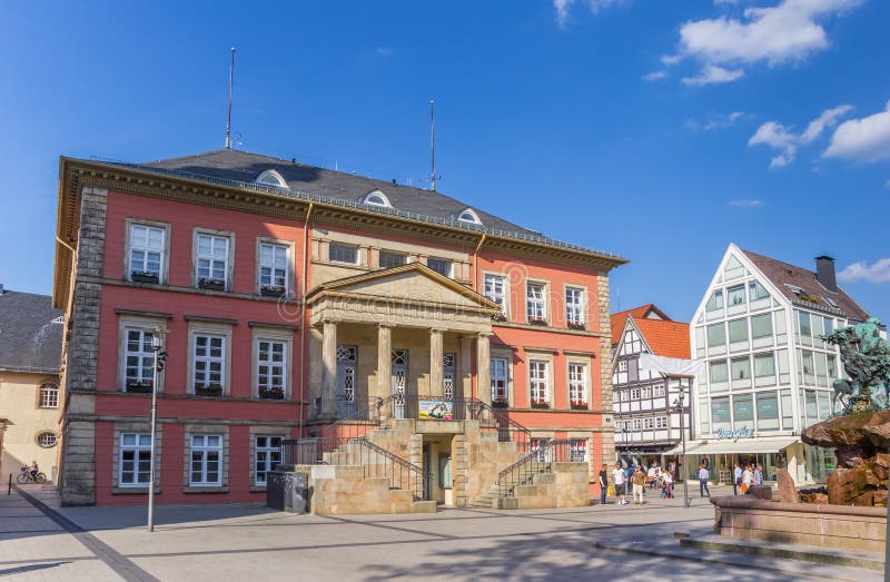 Old Town Hall Building at the Market Square of Detmold Editorial Stock ...