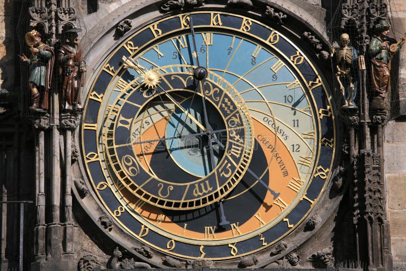 Old Town Hall clock stock photo. Image of city, apostle - 5055446