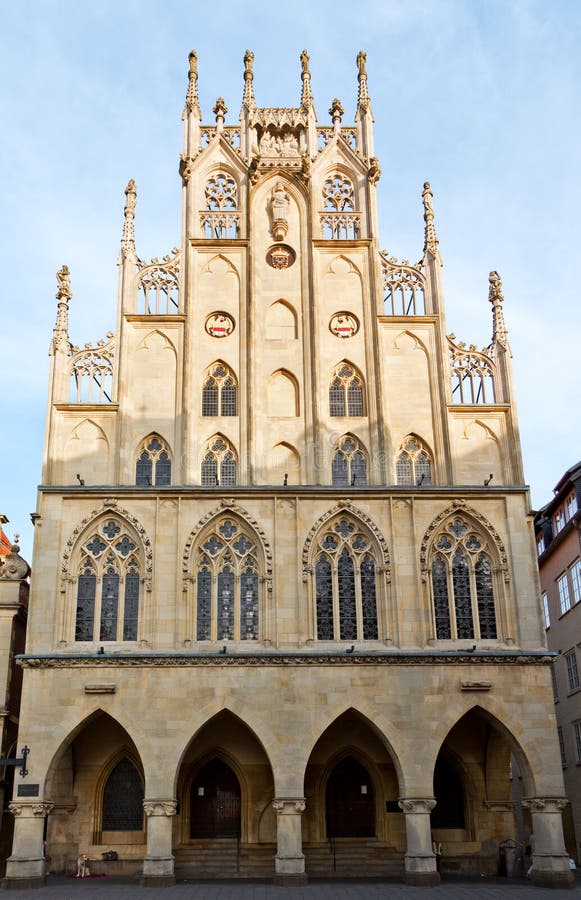 Old town hall of Munster stock image. Image of architecture - 19136915