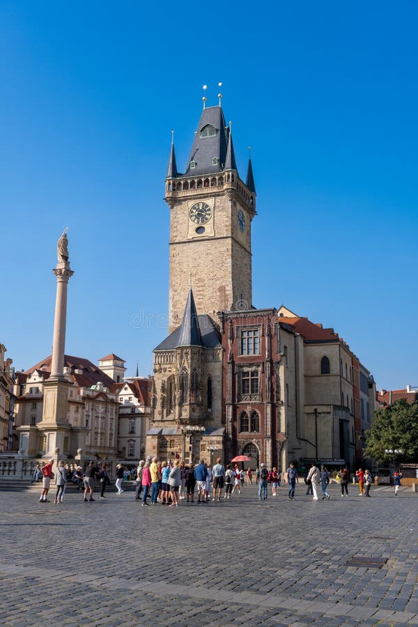 Old Town Hall on Old Town Square Editorial Stock Image - Image of praha ...