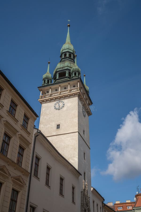 Old Town Hall Tower - Brno, Czech Republic Editorial Image - Image of ...