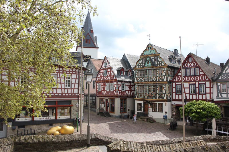 Old Town of Idstein in Germany Stock Photo - Image of sunny, town ...