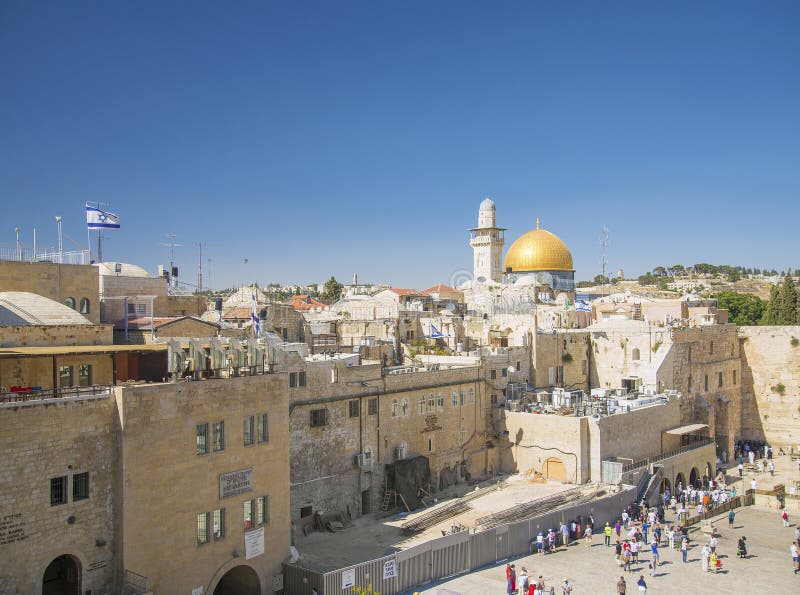 Old Town of Jerusalem Israel Editorial Photography - Image of town ...