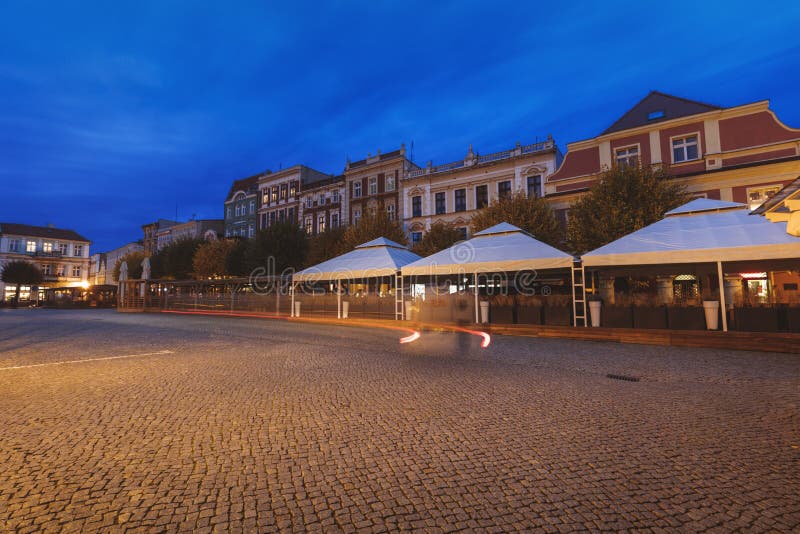 Old town of Leszno stock image. Image of sunrise, autumn - 203274519