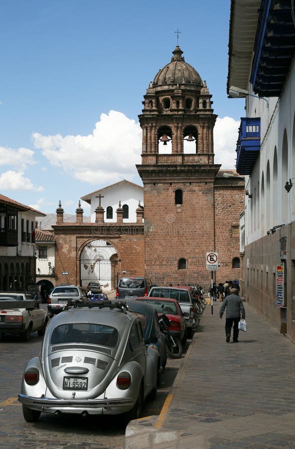 Old town in Lima, Peru editorial stock photo. Image of architecture ...