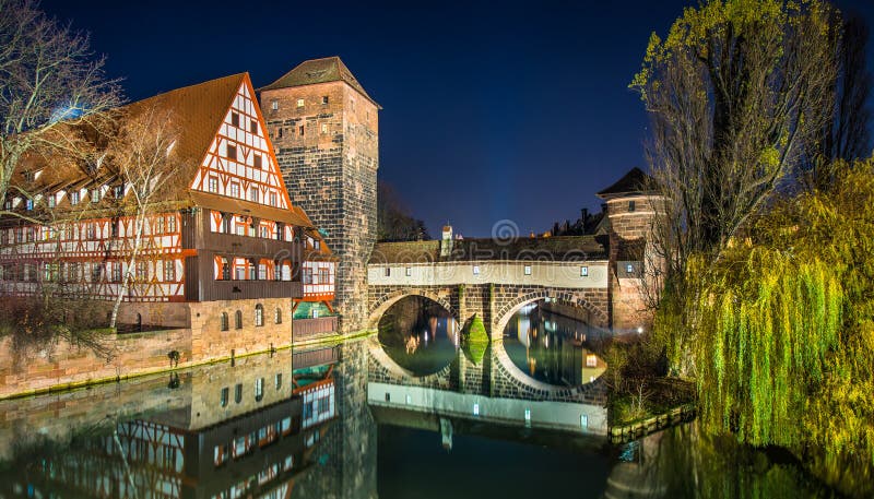 Old Town of Nuremberg, Germany Stock Photo - Image of bayern, altstadt ...