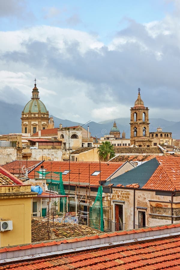 The old town of Palermo stock photo. Image of shutters - 143937444