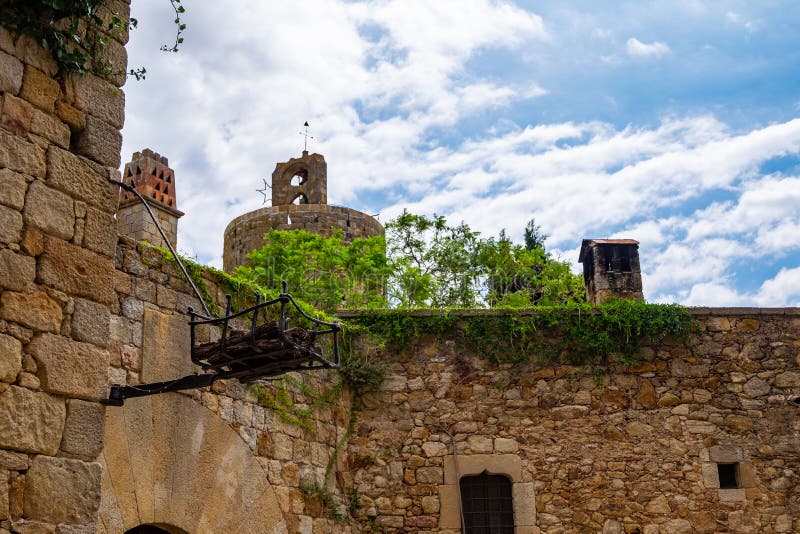 Pals. Girona stock photo. Image of vacations, gothic - 34281124
