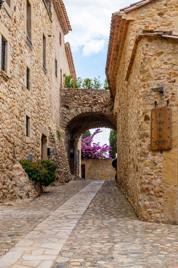 Pals. Girona stock photo. Image of vacations, gothic - 34281124