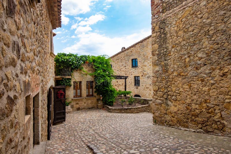 Pals. Girona stock photo. Image of vacations, gothic - 34281124