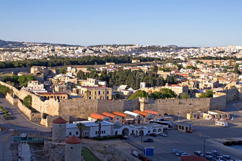 Old town of Rhodes stock image. Image of tourism, city - 27479307