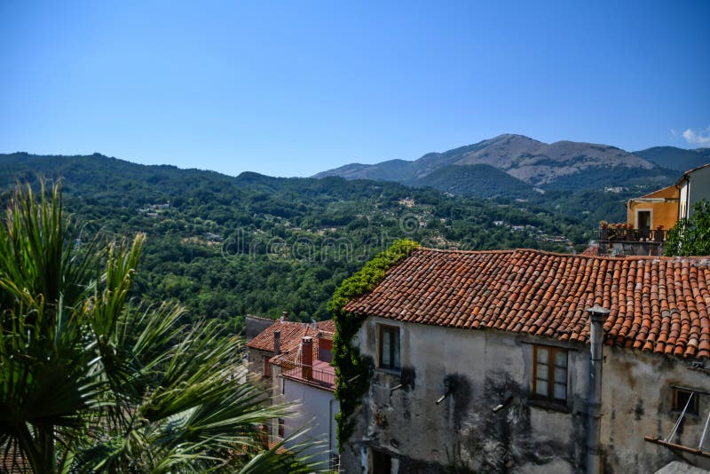 The Old Town of Rivello, Italy. Stock Photo - Image of city, summer ...
