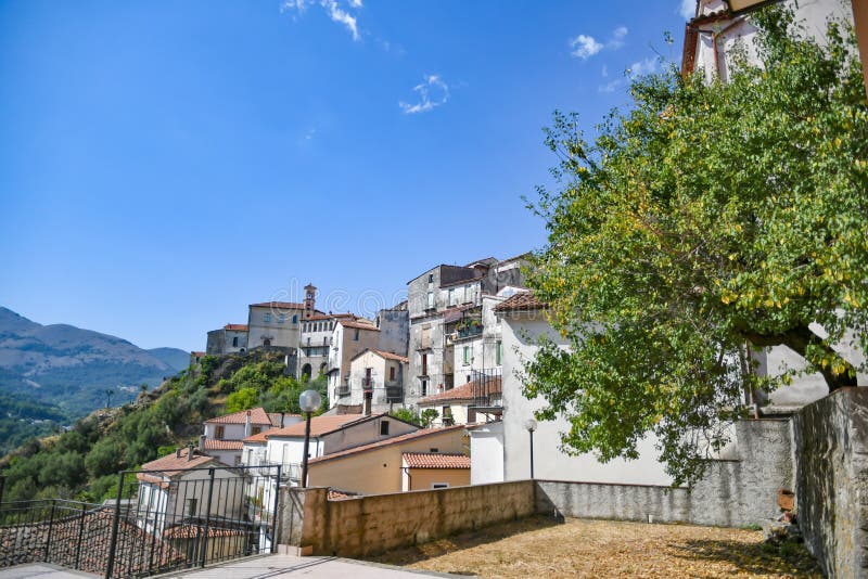 The Old Town of Rivello, Italy. Stock Image - Image of rivello ...