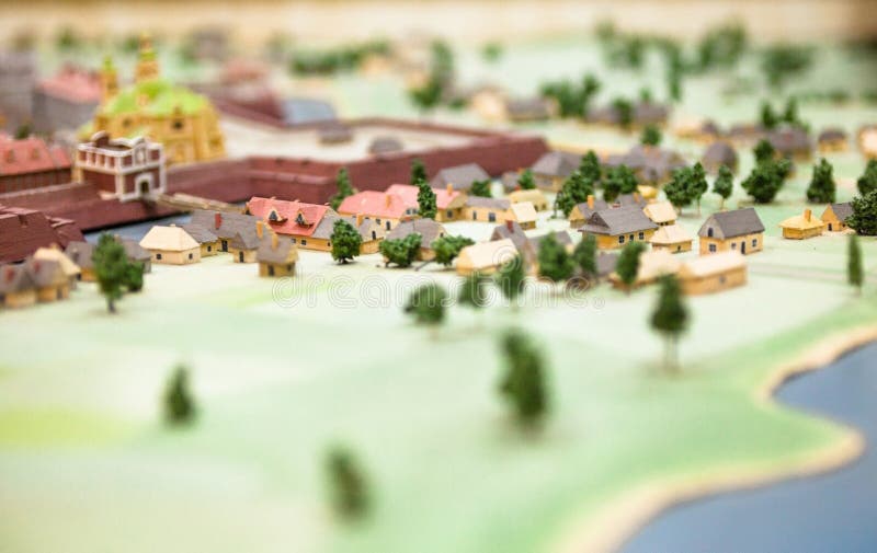 Old town scale model stock photo. Image of building - 172557630