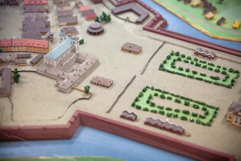 Old town scale model stock photo. Image of culture, field - 179528788