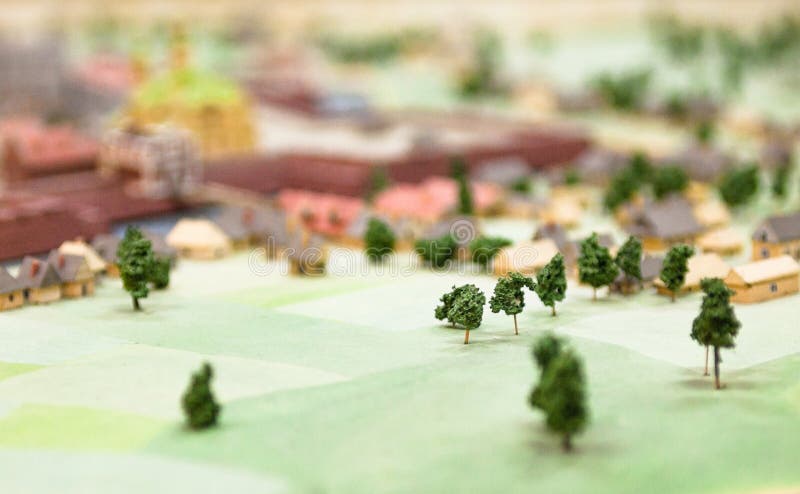 Old town scale model stock photo. Image of building - 179676550