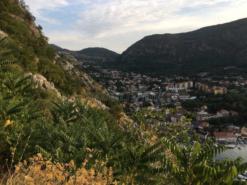 Town between mountains stock image. Image of situated - 107208877