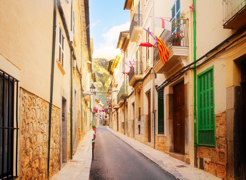 Old Town of Soller, Majorca Stock Image - Image of village, valdemosa ...