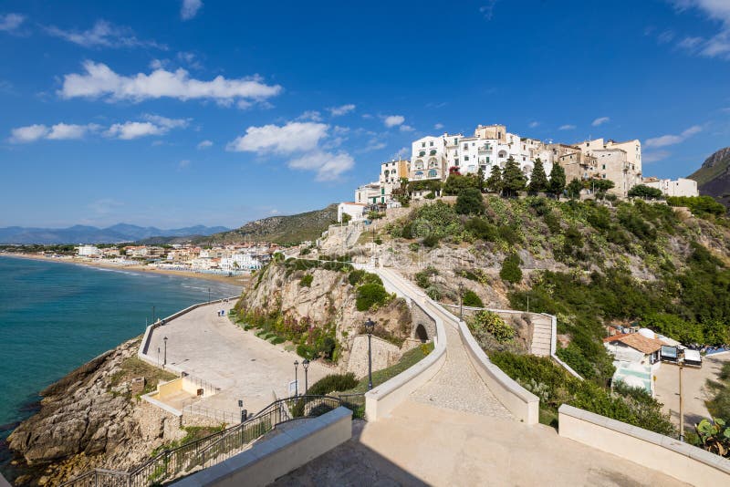 Old Town of Sperlonga, Lazio, Italy Stock Photo - Image of roman ...