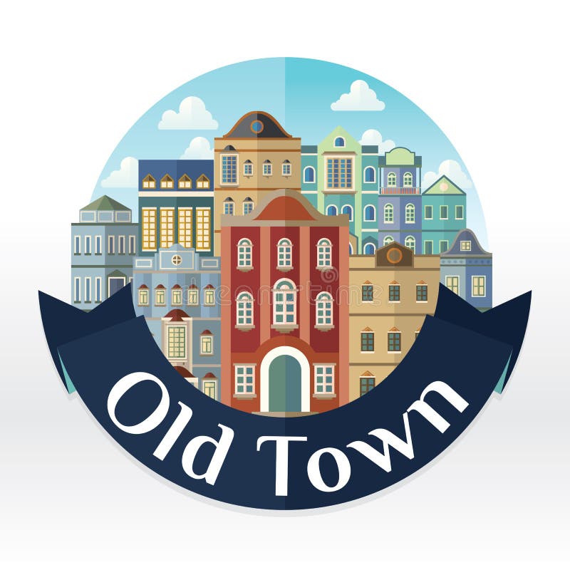 Old town square stock vector. Illustration of element - 60353814