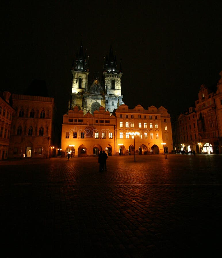 Old Town Square By Night Picture. Image: 498145