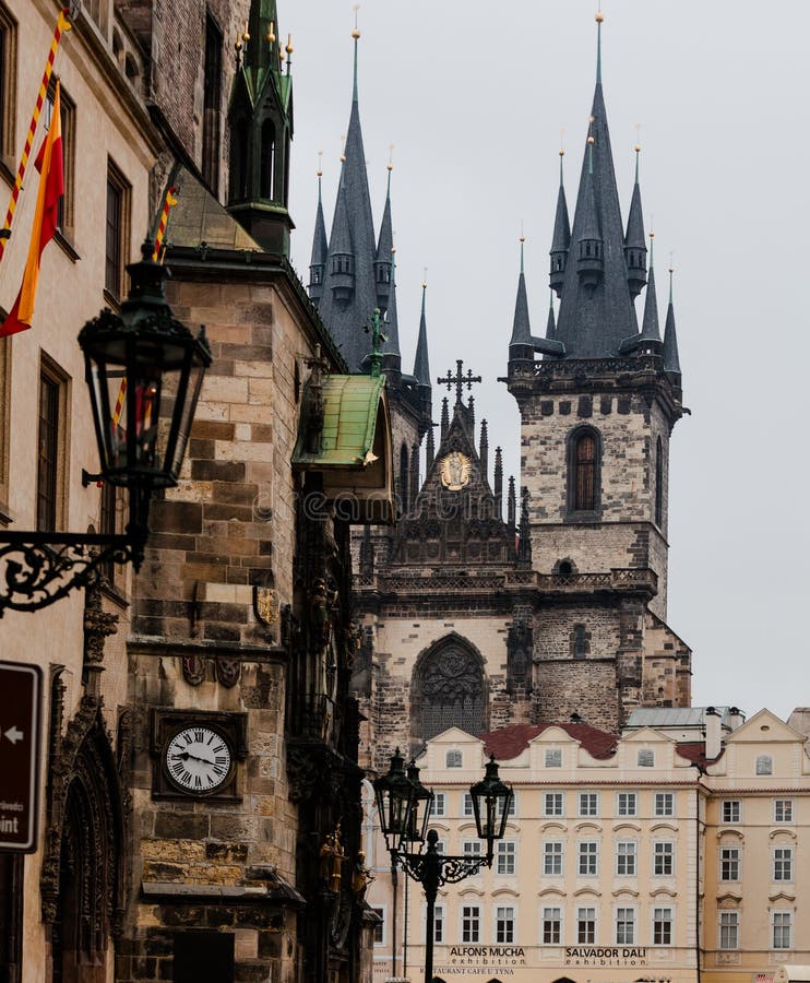 The Old Town Square in Prague City, Czech Republic Stock Photo - Image ...