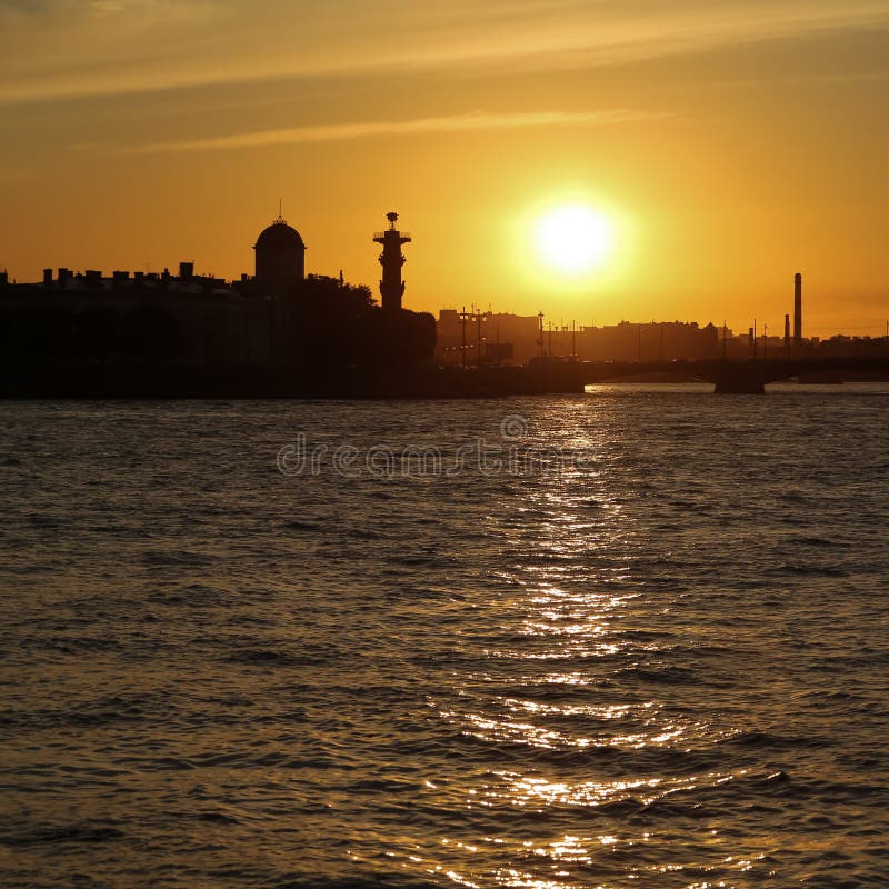 Old town at sunset stock photo. Image of back, jetty - 34296920