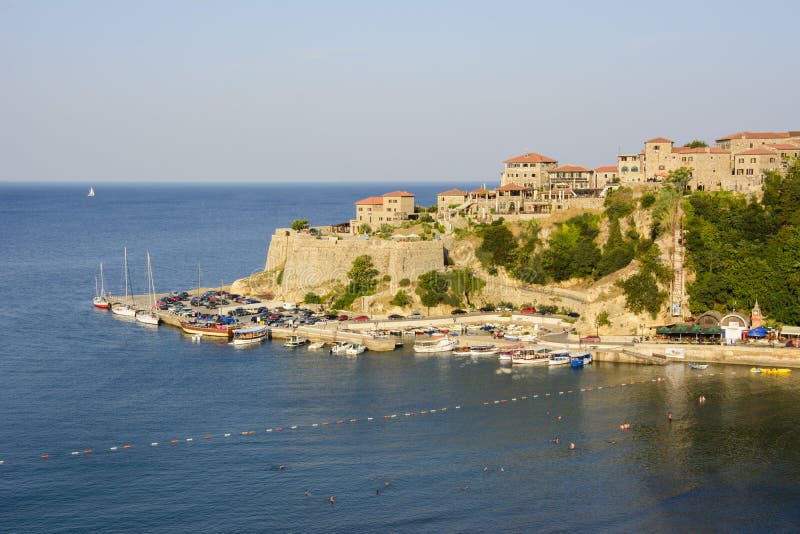 Old Town of Ulcinj, Montenegro Stock Photo - Image of european, port ...
