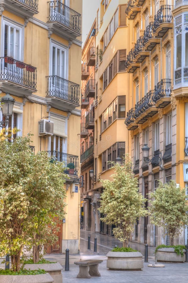 Old town, Valencia, Spain editorial photo. Image of tree - 56186671