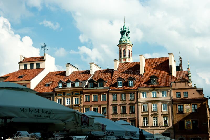 Old Town in Warsaw editorial photography. Image of sunny - 20812537