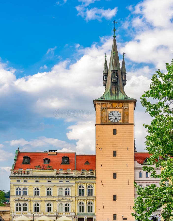 Old Town Water Tower in Prague, Czech Republic Editorial Image - Image ...